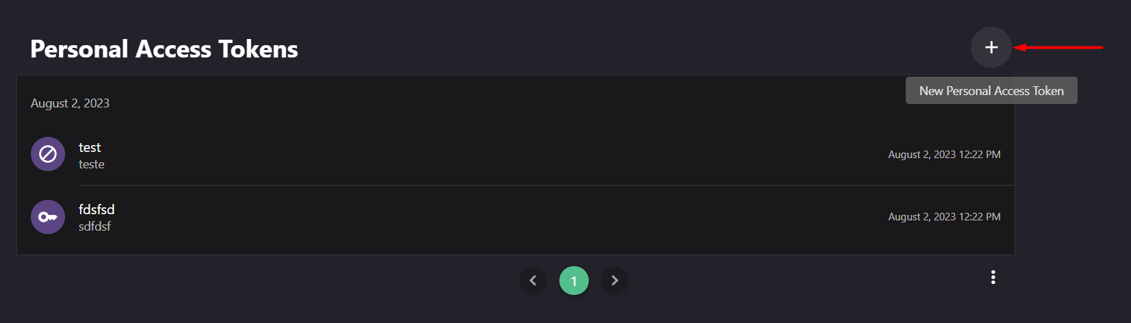 Personal Access Tokens (PAT)